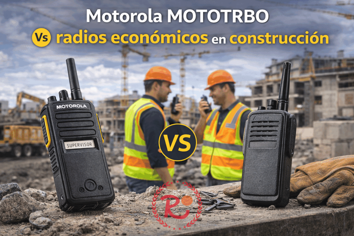 Motorola MOTOTRBO vs radios económicos en construcción